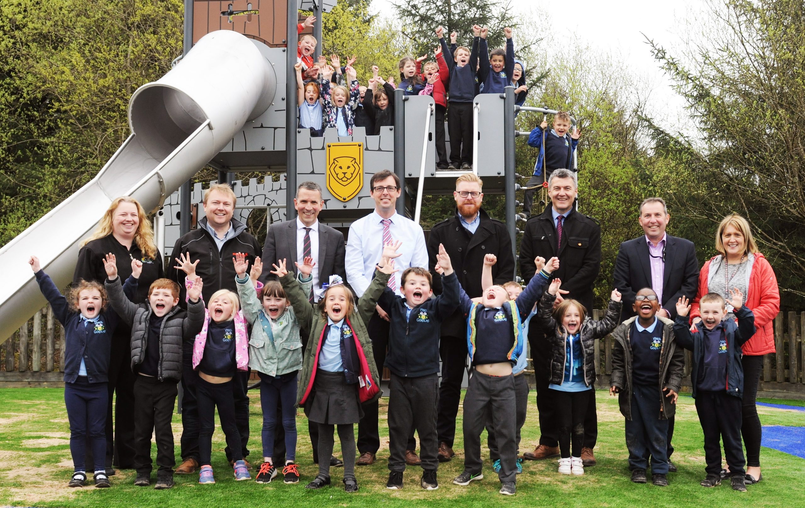 New playground opens at Llyn Llech Owain - Herald.Wales