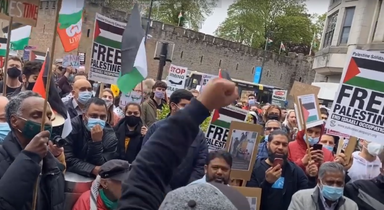 Protests in Cardiff and Swansea call for an end to 'Israeli state ...