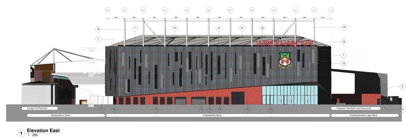 Wrexham release images of proposed Kop Stand development - Herald.Wales