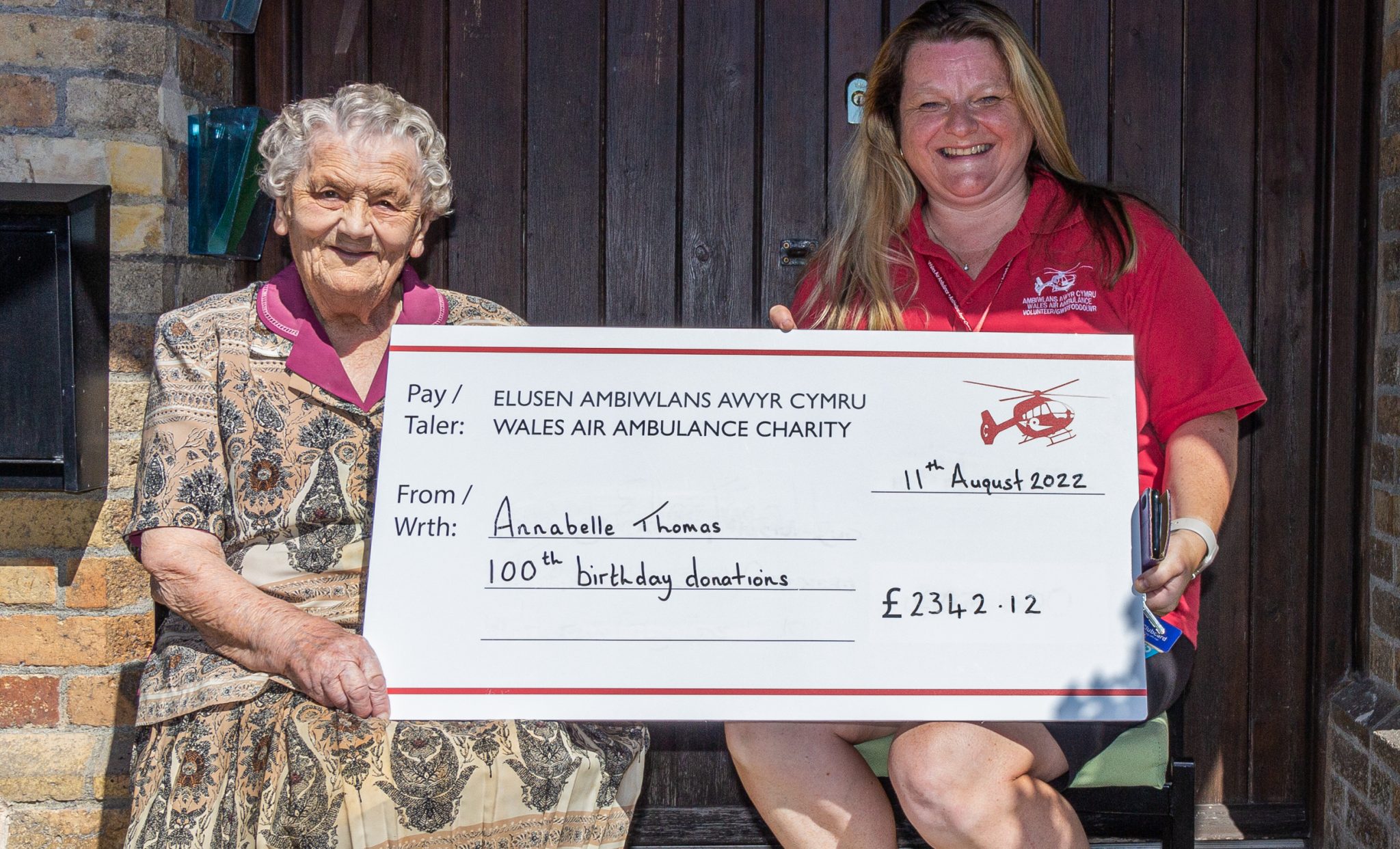 Powys lady marks 100th birthday by raising over £2,300 for lifesaving ...