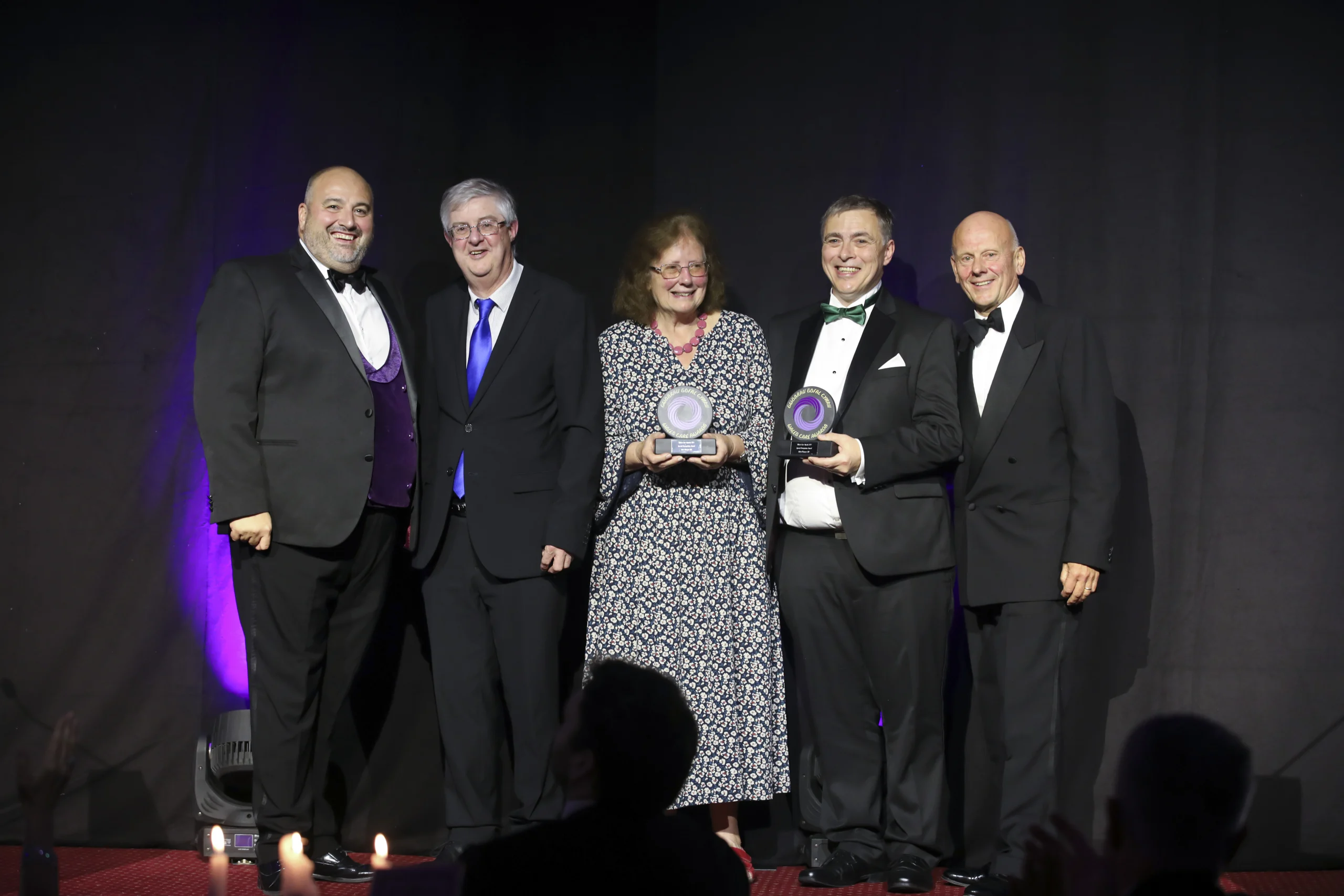 Stars of social care enjoy wonderful knight as Sir Bryn and Wynne sing ...