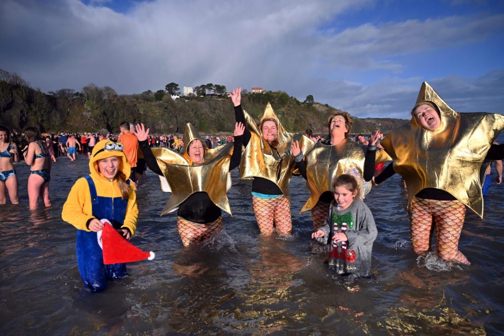 Huge turnout for Tenby Boxing Day Swim’s 50th anniversary dip - Herald ...