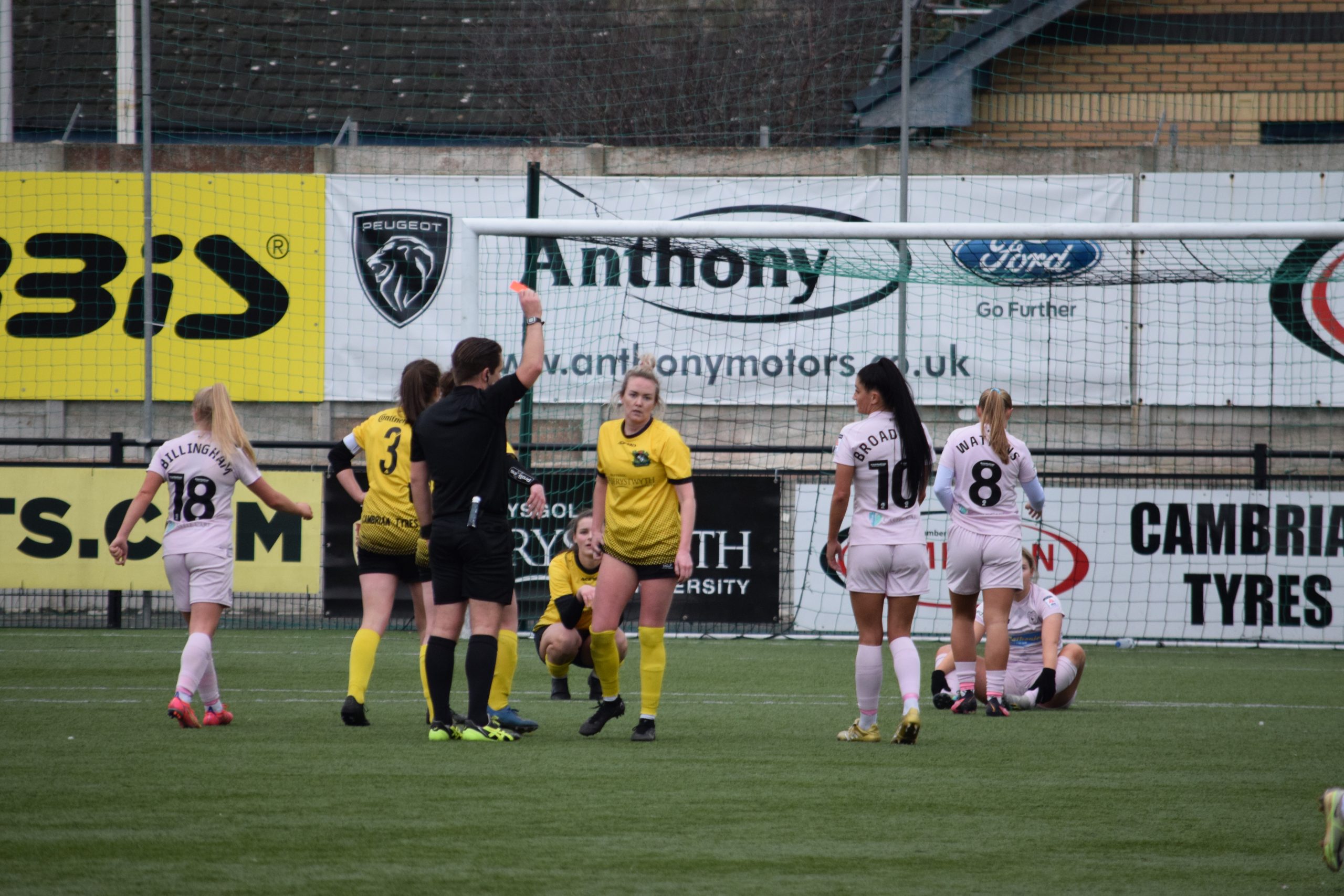 Aber Town Women fall to league leaders as captain Kel sees red - Herald ...