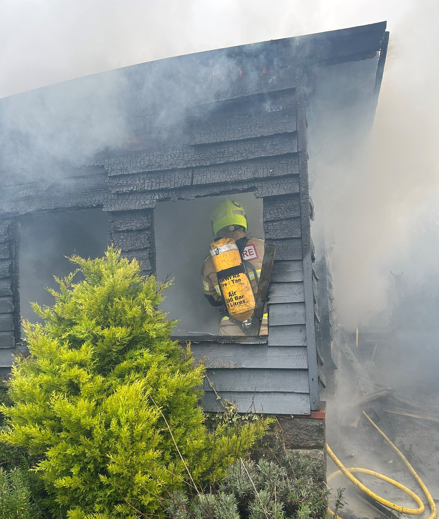 Fire service rush to garden shed fire in Pembroke Dock - Herald.Wales