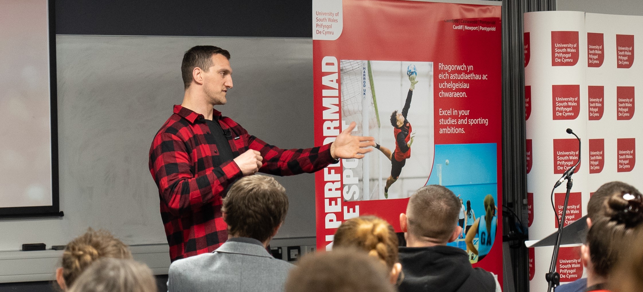Wales rugby legend launches new sport programme at USW - Herald.Wales