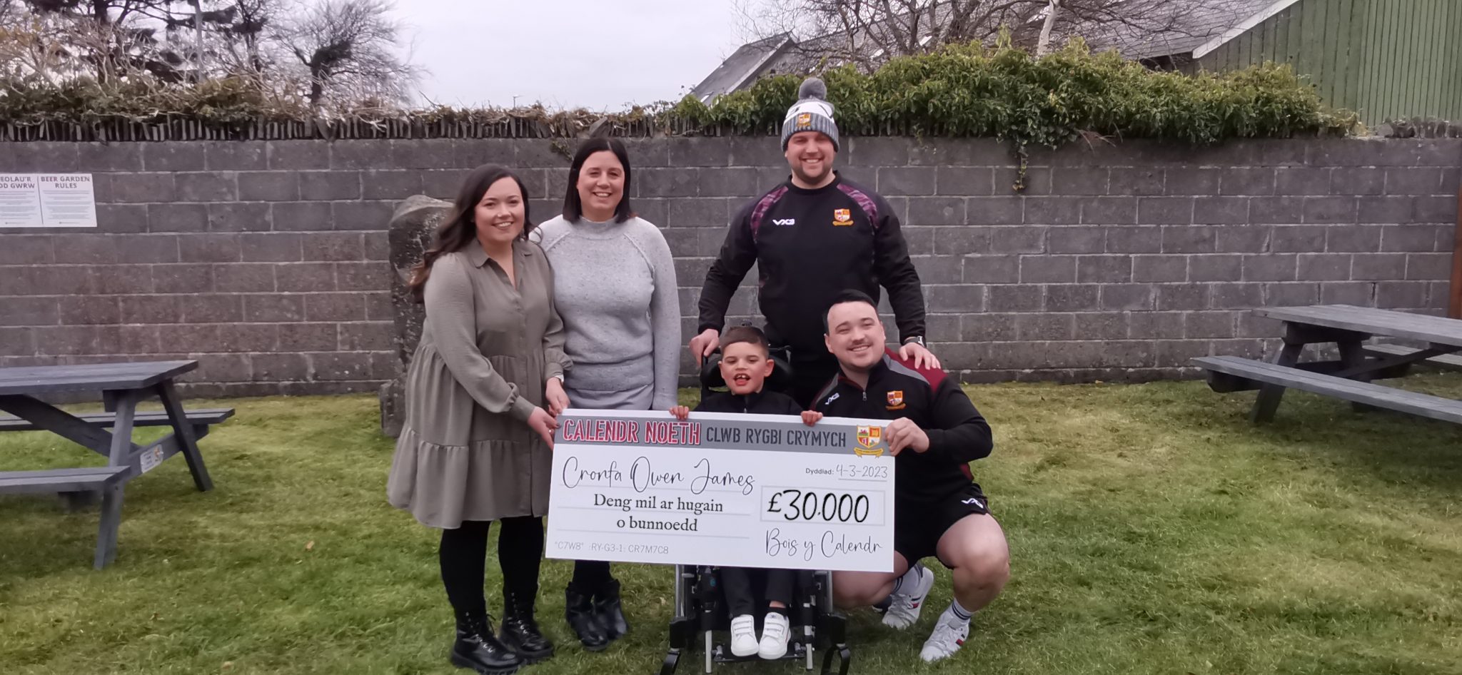 Crymych Rugby Club raises £30,000 to support a local child with Pitt ...