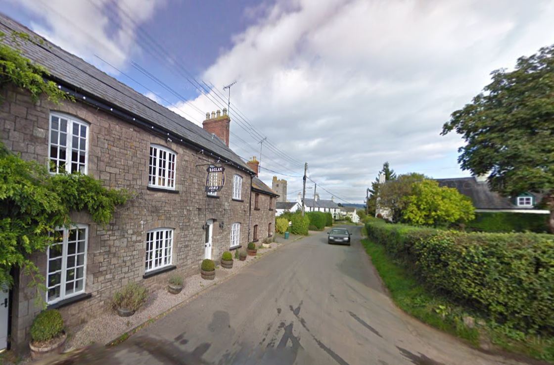 Road through Llandenny in Monmouthshire no longer used to decide ...