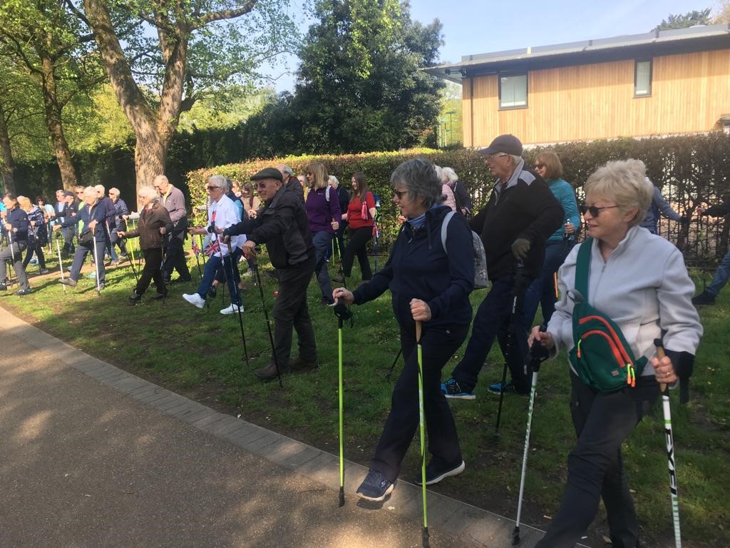 Nearly 70 older people Nordic Walk around Bute Park to celebrate ...