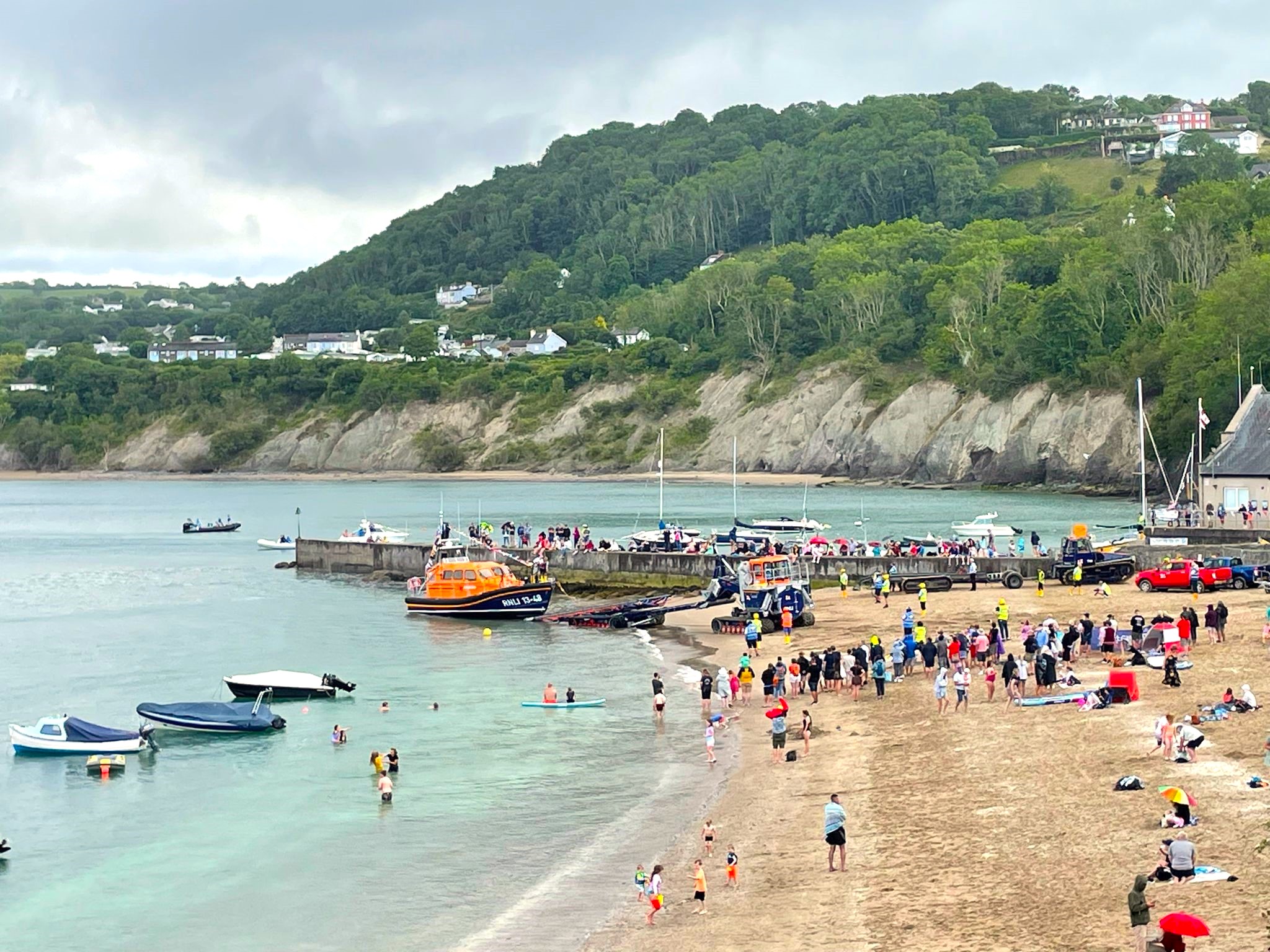 Exciting arrival of RNLI's new lifeboat in New Quay! - Herald.Wales