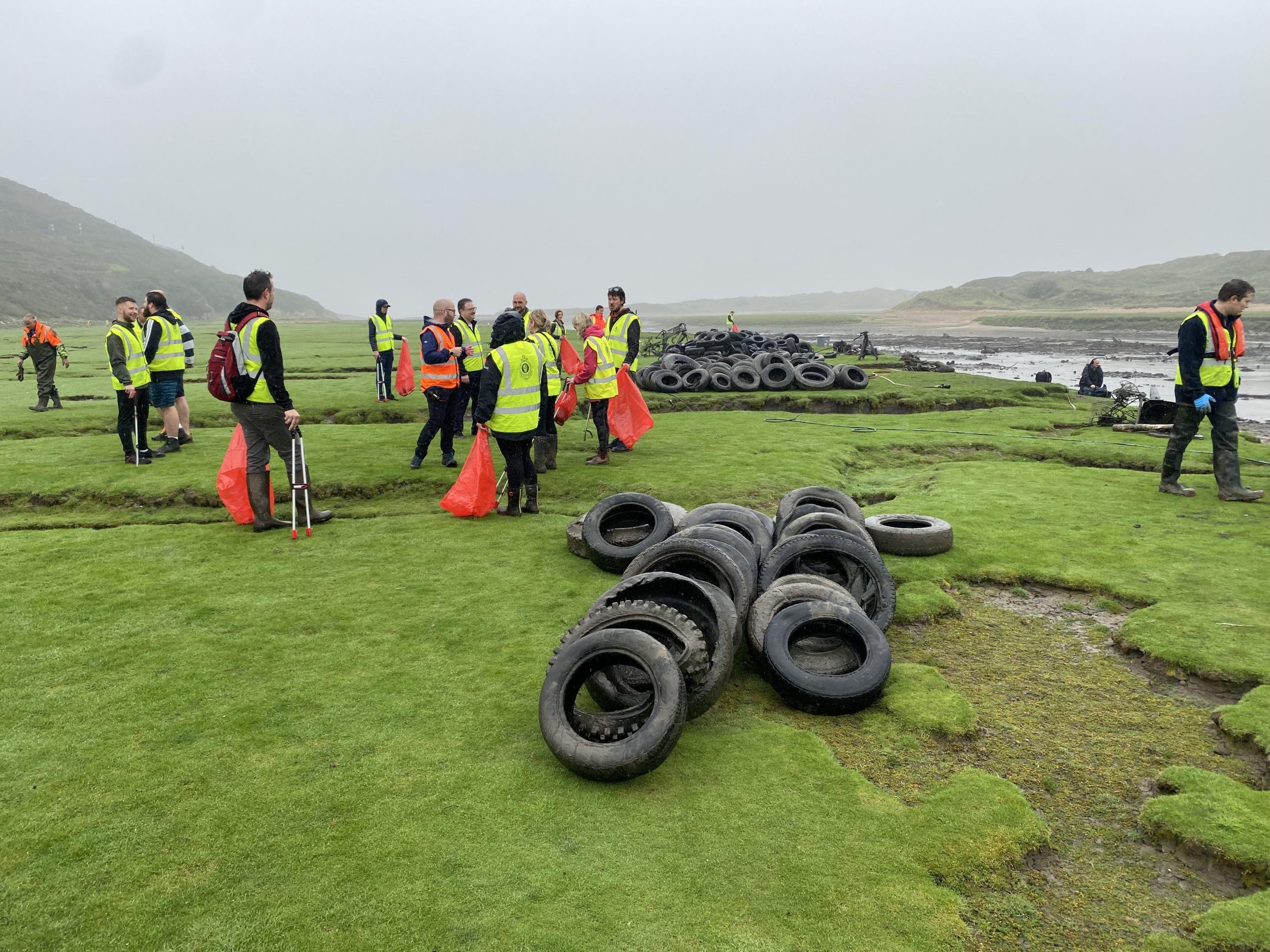2,000 tyres and hundreds of shopping trolleys dragged out of Welsh ...