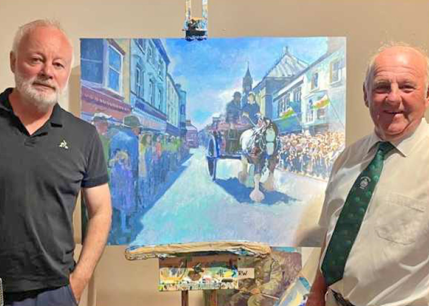 Artist follows in dad’s brushstrokes to create painting for Ceredigion ...
