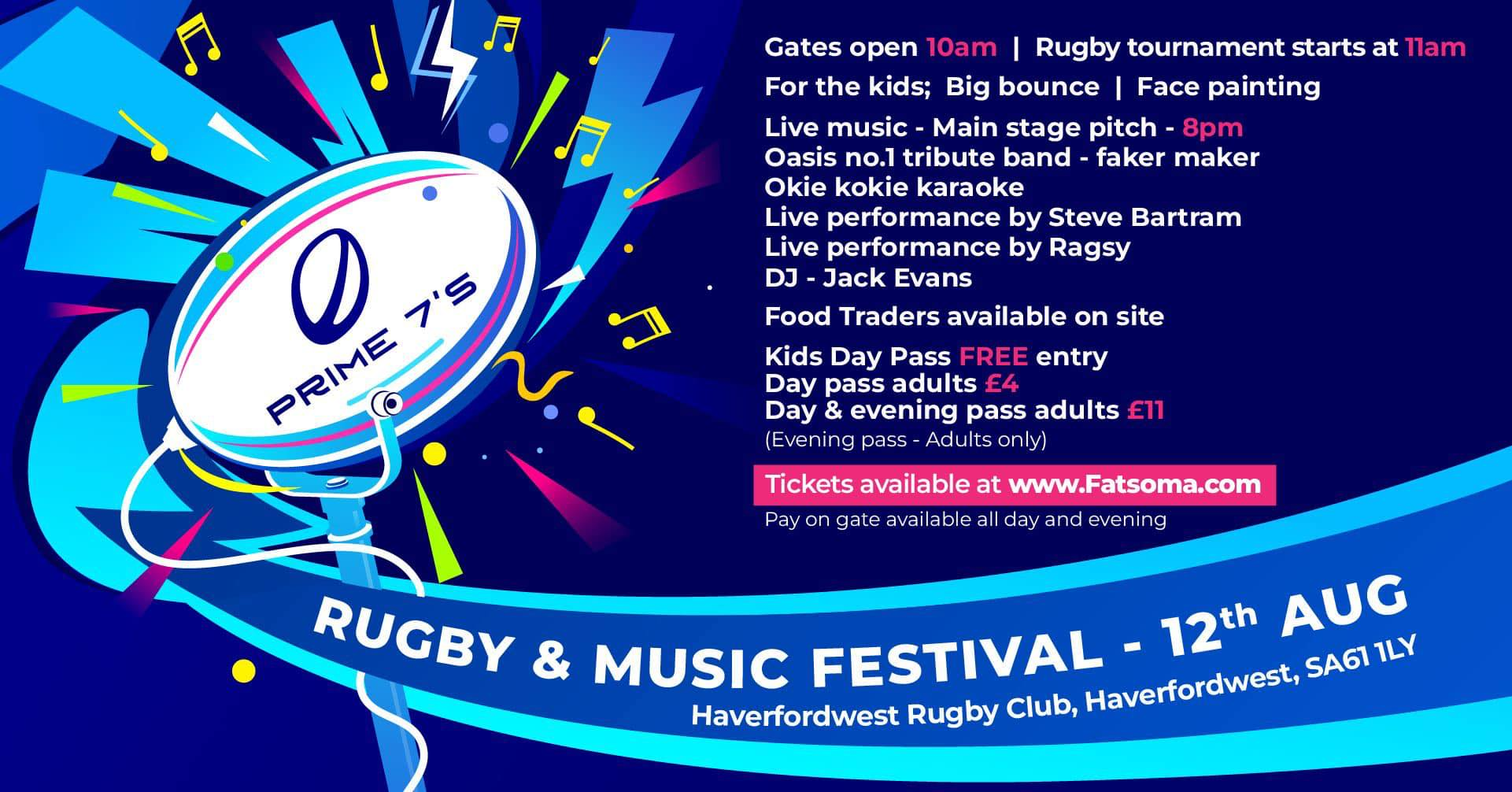 Prime 7’s Rugby and Music Festival set to debut in Haverfordwest this ...