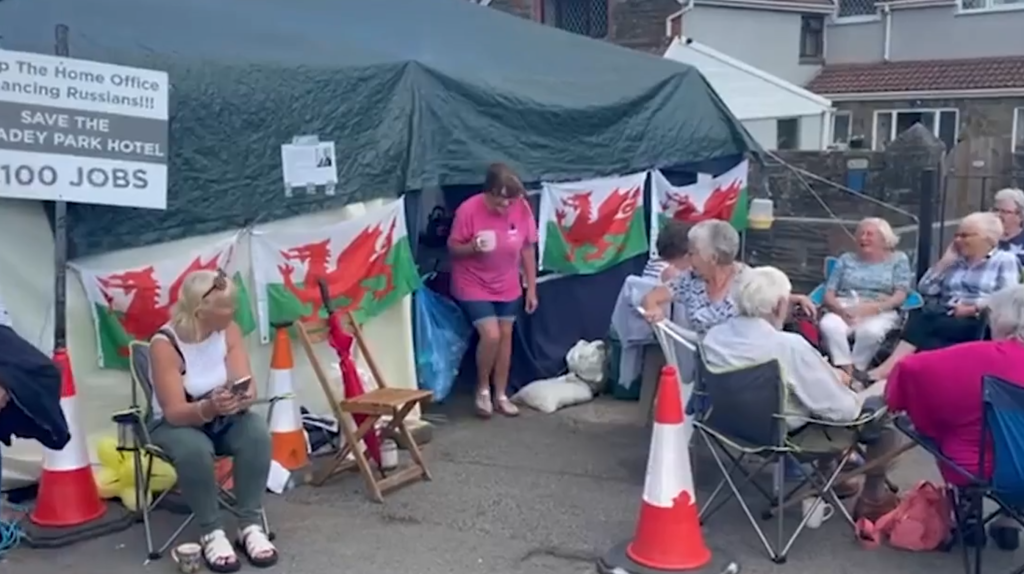 Stradey Park Hotel: Five arrested at protests as police call for calm ...