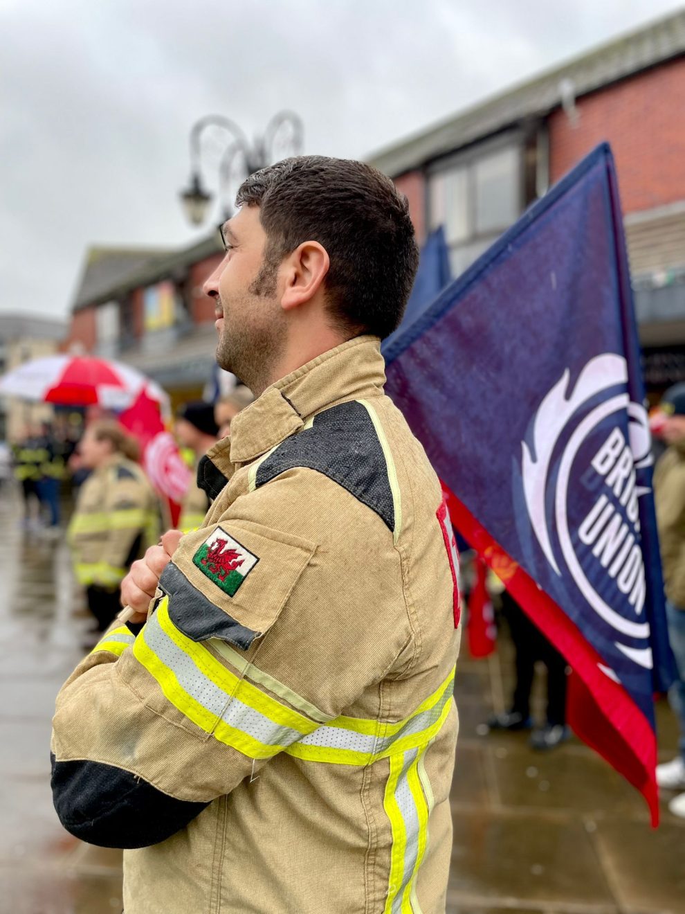Firefighters hold mass rally to save North Wales fire service from cuts ...