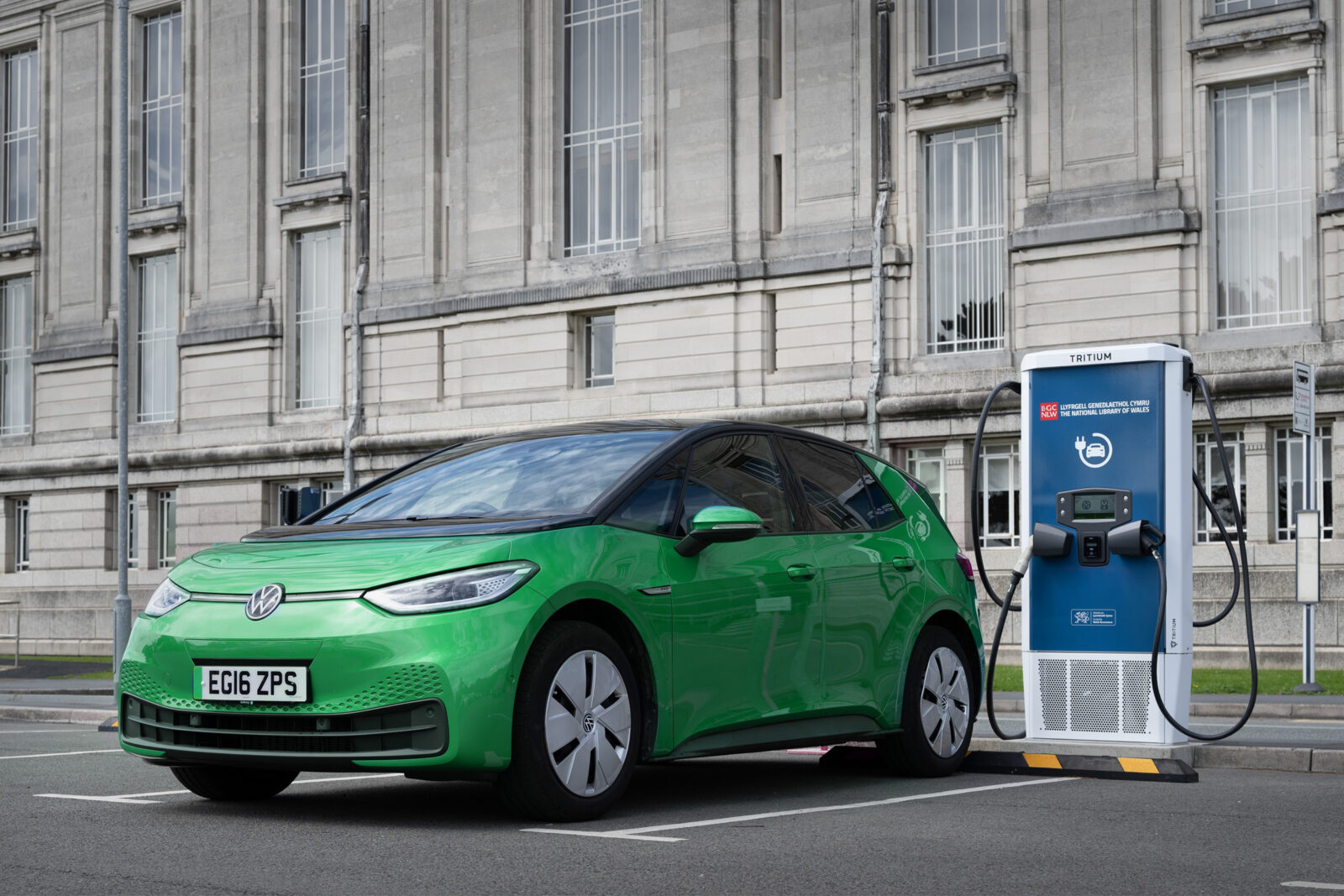 Wales’ largest EV charging facility opens at National Library of Wales ...