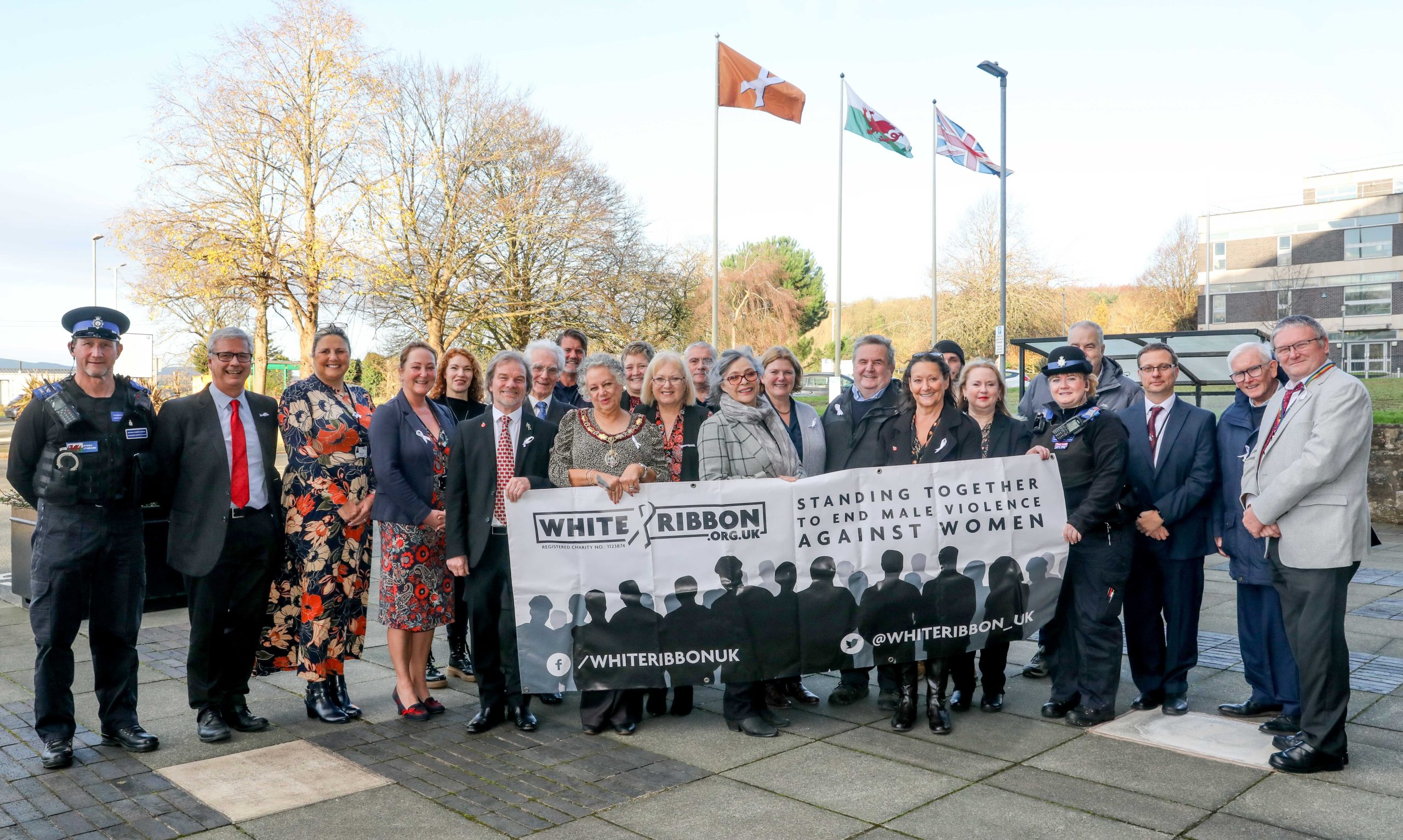Flintshire County Council marks White Ribbon Day - Herald.Wales