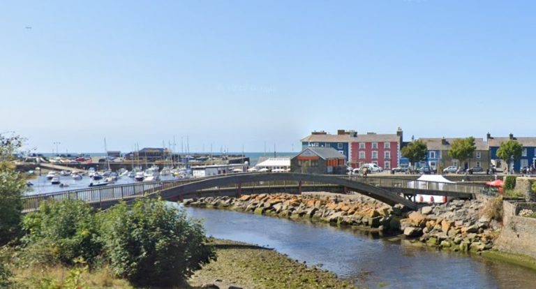 Aberaeron's wooden walkway bridge could be closed for flood defence ...