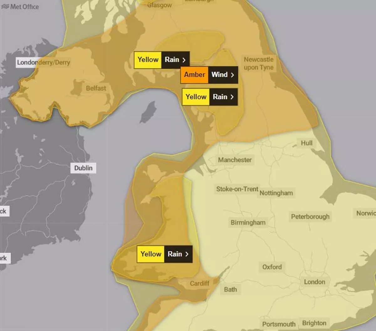 Weather warnings for Sunday as Storm Isha looms - Herald.Wales
