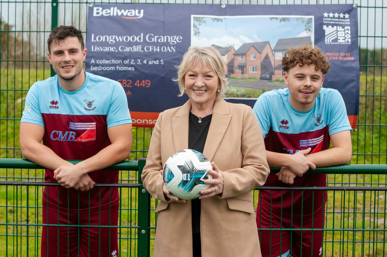 Llanrumney football club nets £250 donation from Bellway - Herald.Wales