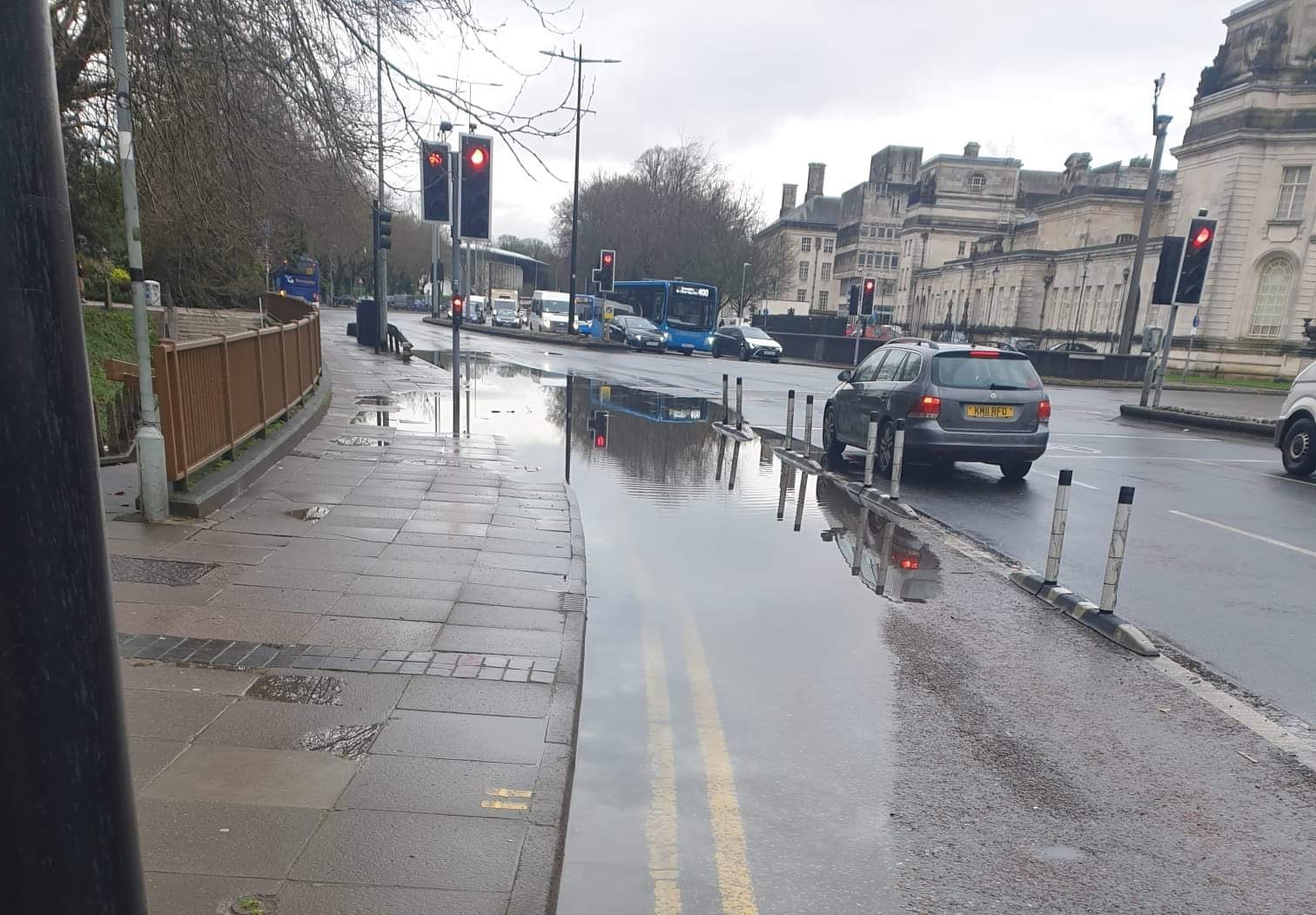 ‘Dangerous’ puddles on Cardiff cycle paths - Herald.Wales