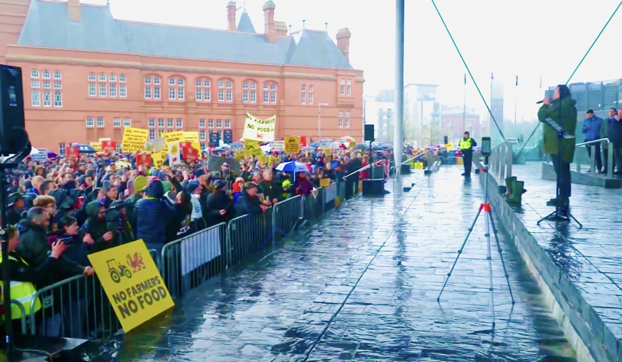 Thousands of farmers descend on Cardiff to say: 'Enough is enough ...