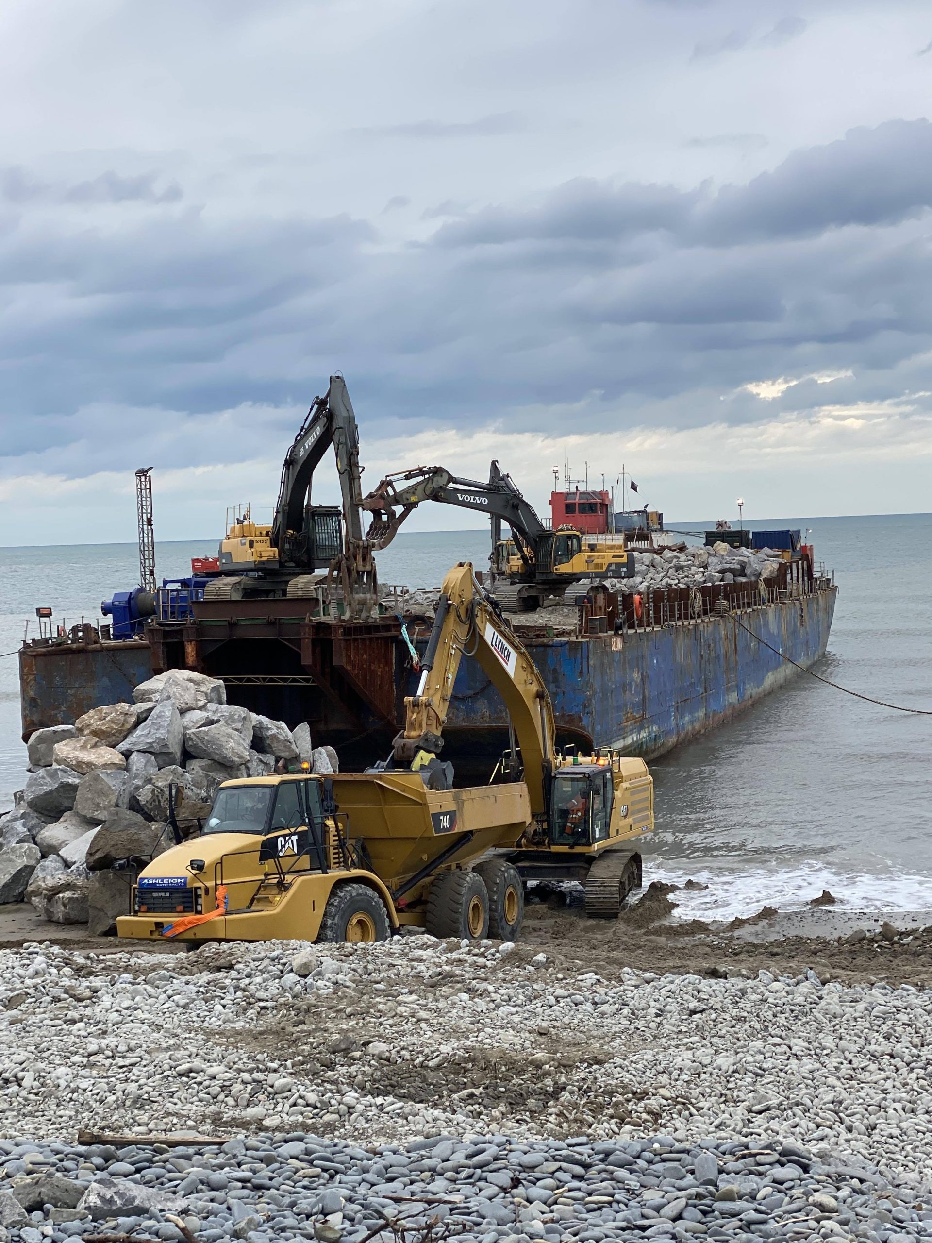 Aberaeron's £32m coastal defence scheme underway - Herald.Wales