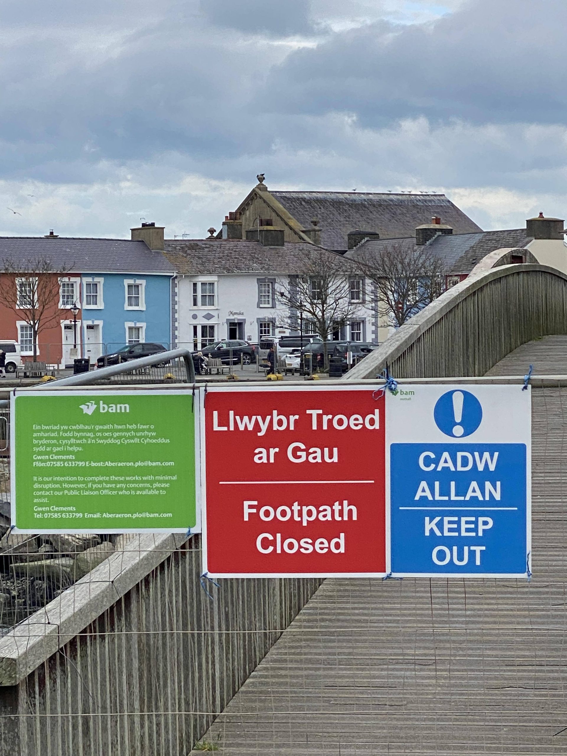 Temporary home plans for Aberaeron coastal defence workers submitted ...