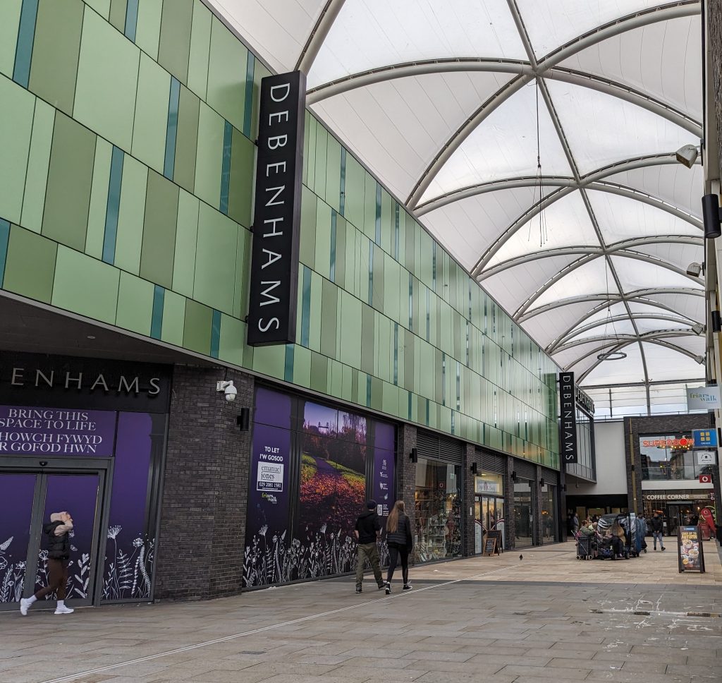 Newport Debenhams empty again after health board closes vaccine centre ...