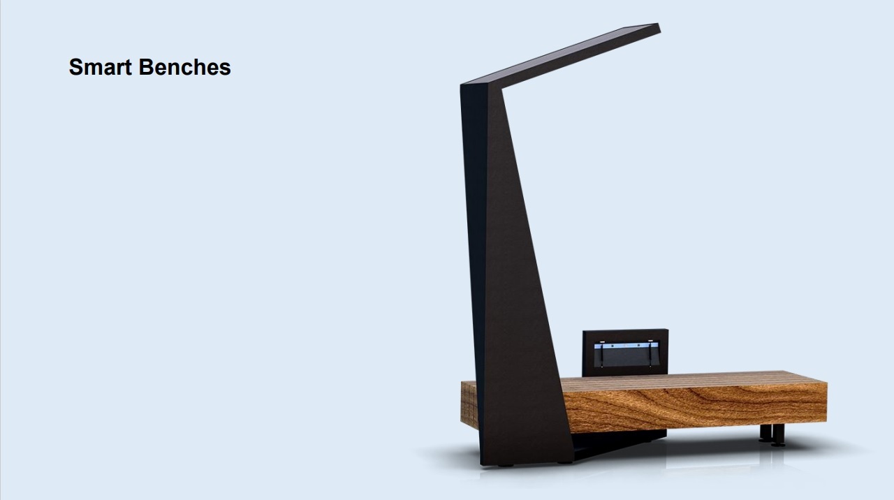 Smart benches which use solar power to charge phones planned for ...