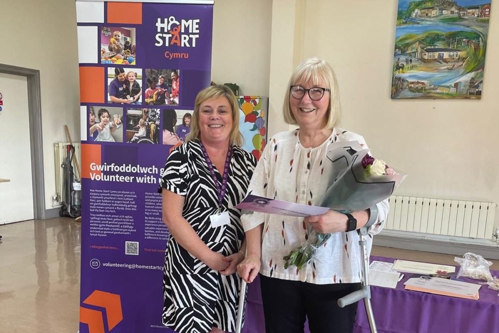 Home-Start Cymru thanks dedicated volunteer for 20 years of service in ...