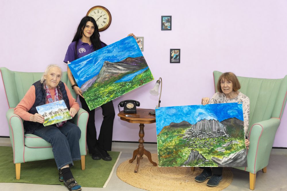 Gwynedd exhibition of artwork by care home residents with dementia ...