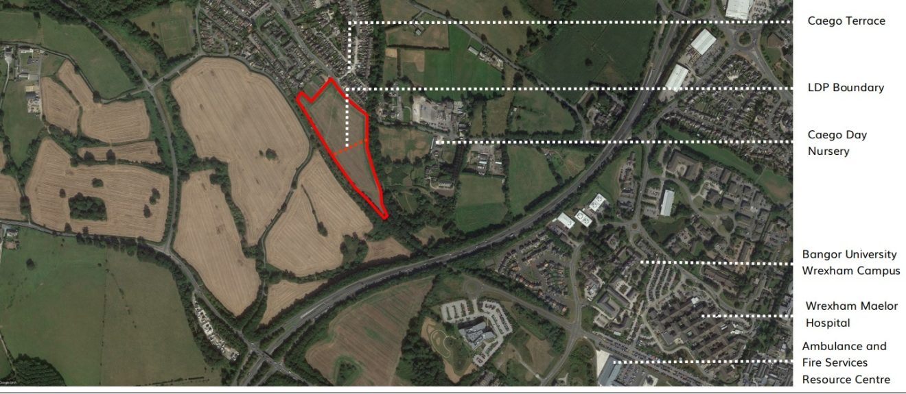 Plans for 50 homes in Wrexham village move forward despite road safety ...