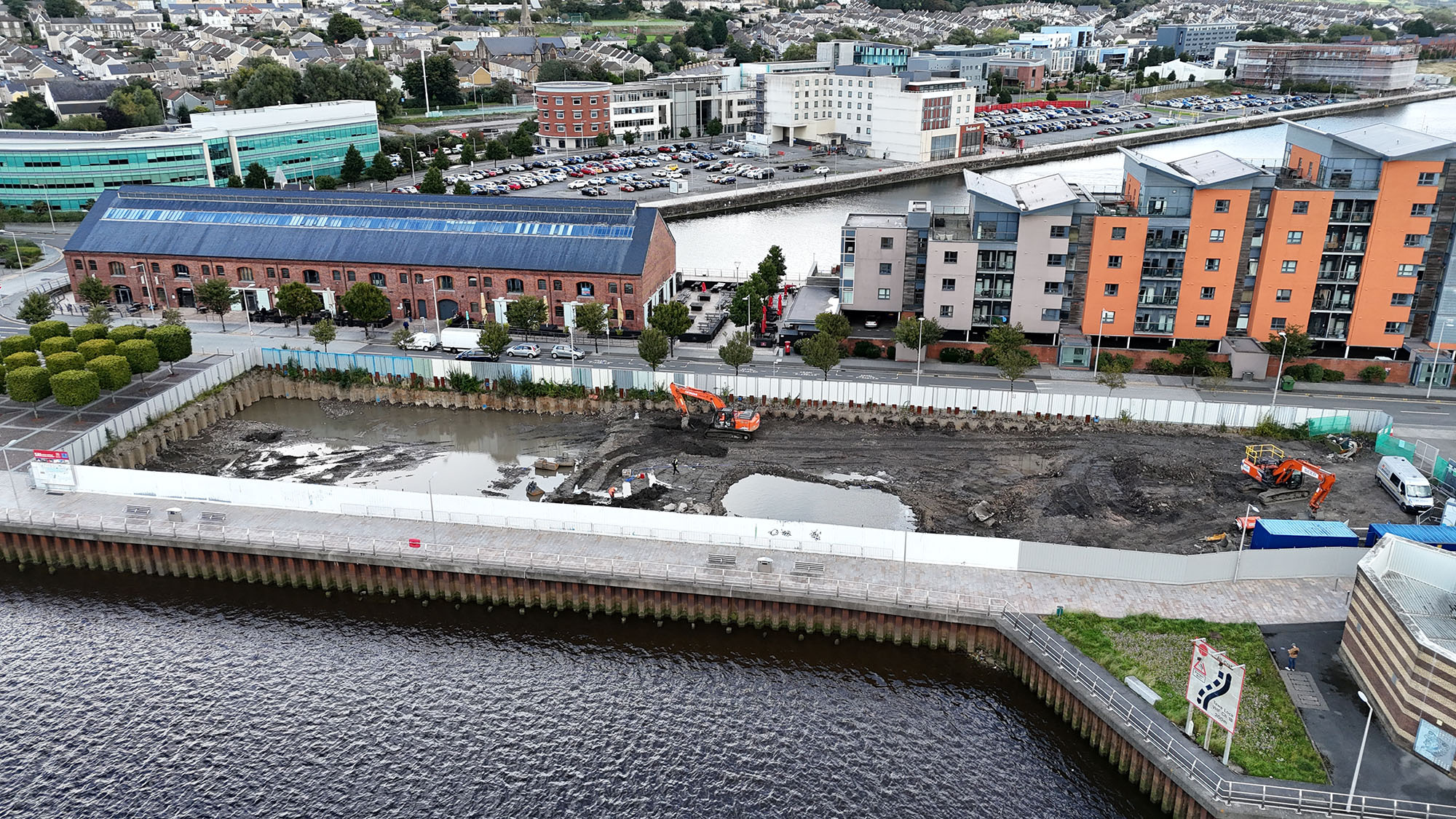 Construction starts on riverside flats in Swansea - Herald.Wales