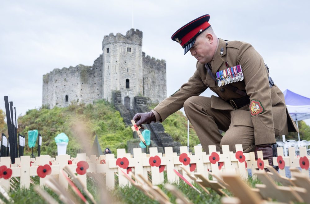 Royal British Legion Fields of Remembrance Officially Opened at Cardiff ...
