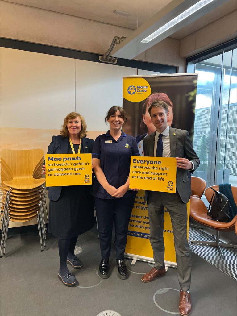 Sam Rowlands MS highlights the work of national charity, Marie Curie ...