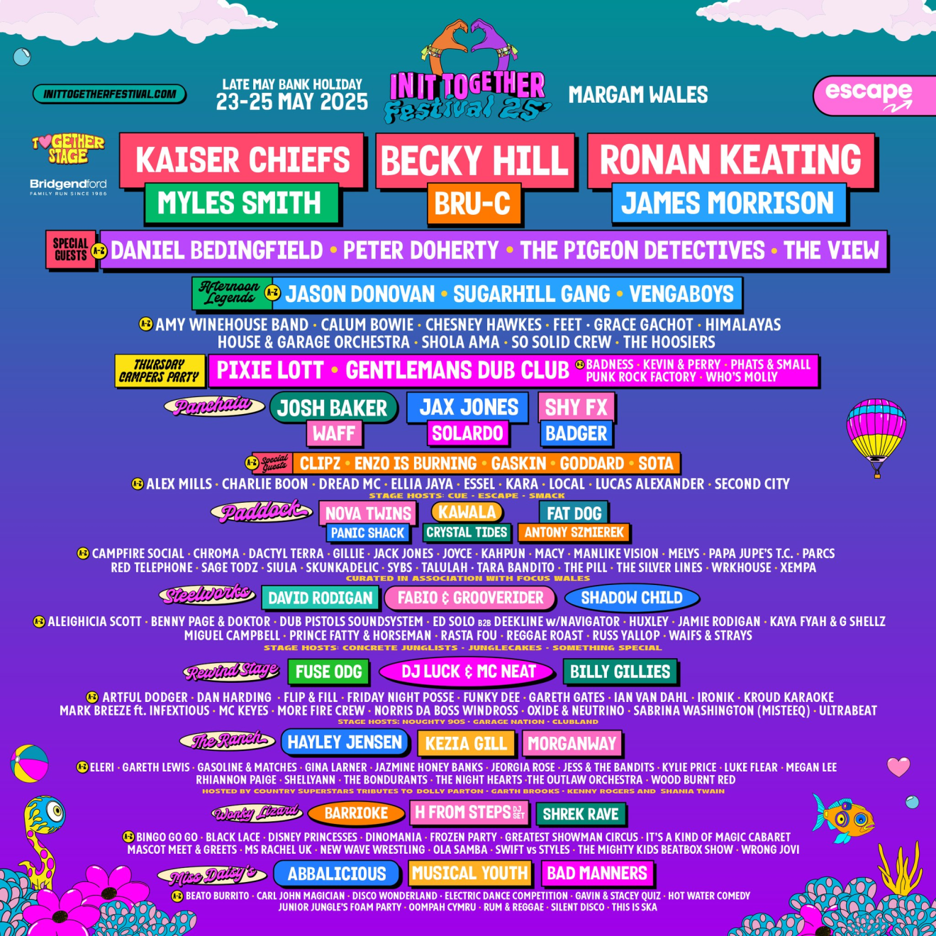 'In It Together Festival' announce star-studded headliners! - Herald.Wales