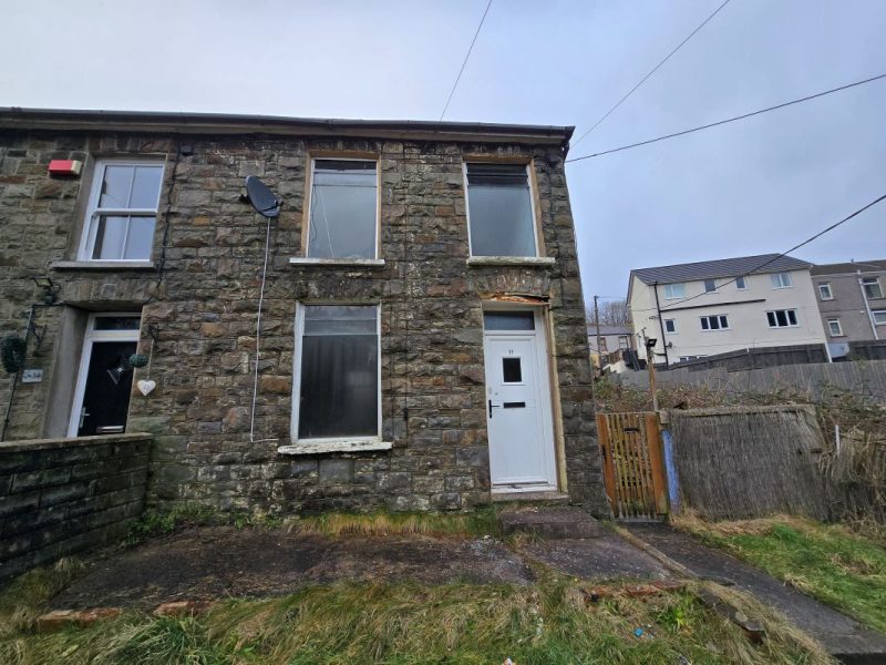 End terrace South Wales valleys house with magnificent views up for ...