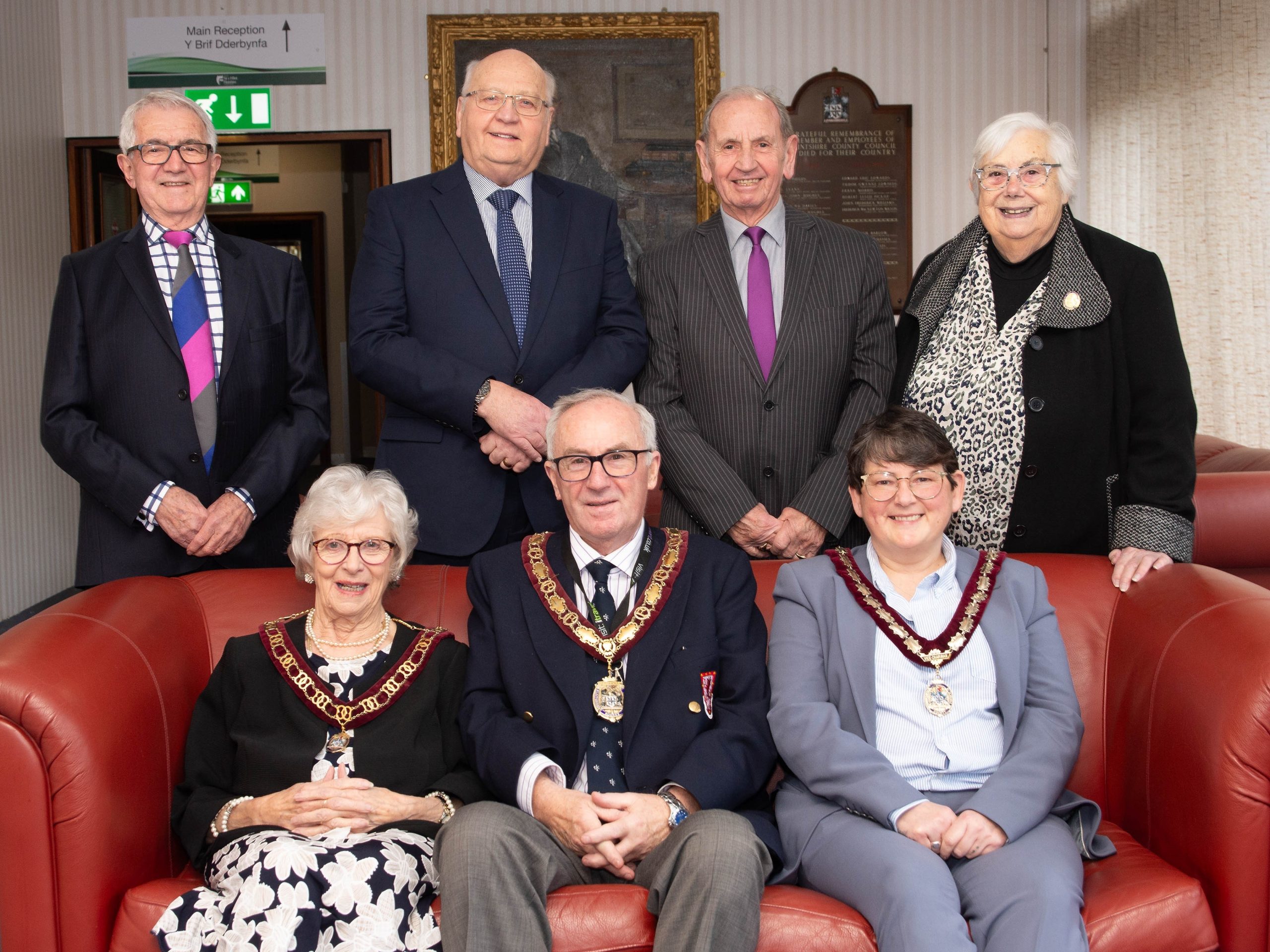 Flintshire councillors with 25+ years of service awarded long service ...
