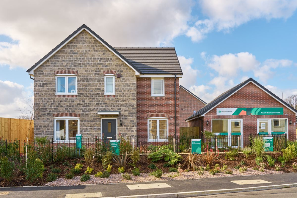 Housing development on Brecon Beacons foothills halfway complete ...