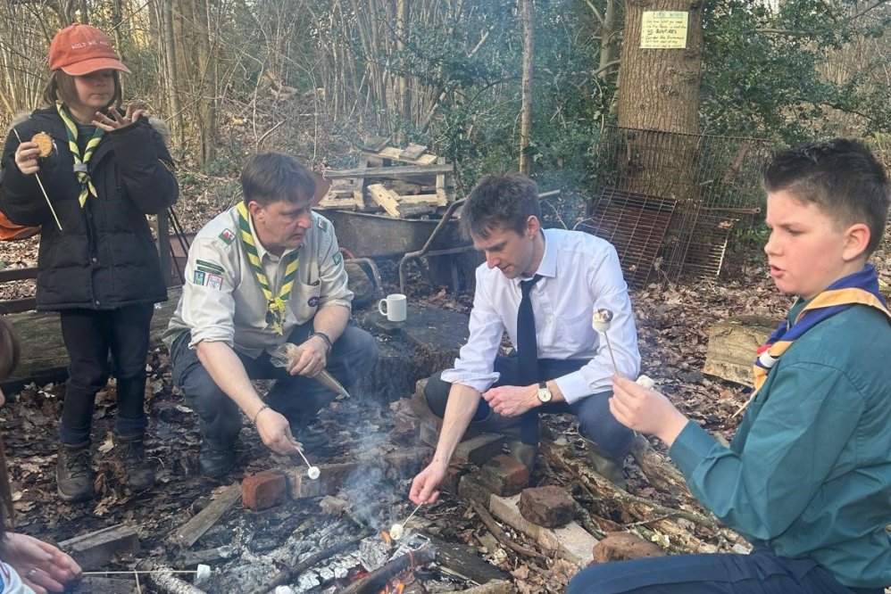 Sam Rowlands MS visits Scout campsite in North Wales - Herald.Wales