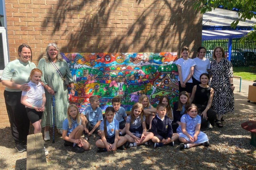 Ysgol Y Waun pupils' mural celebrates 200 years of the modern railway ...