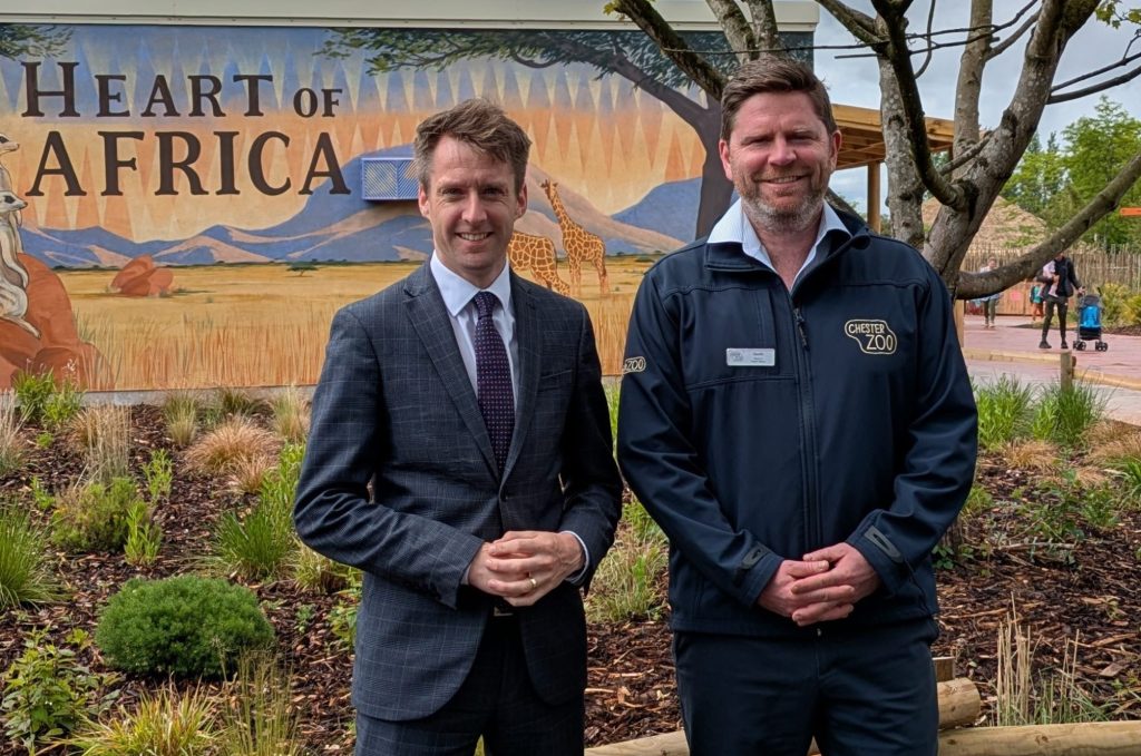 Sam Rowlands MS explores Chester Zoo’s new Heart of Africa zone ...
